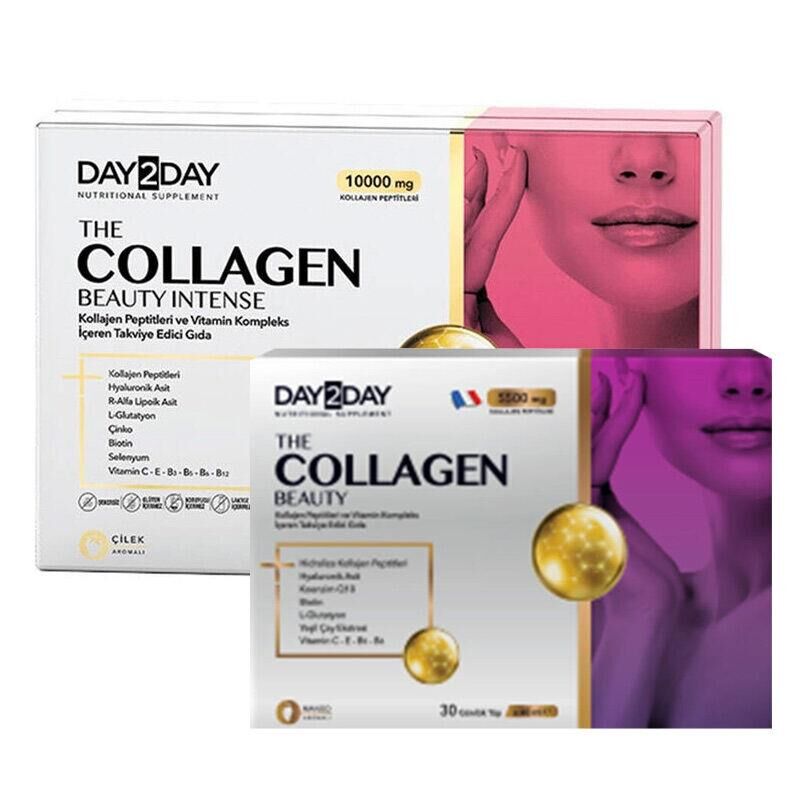 Day2Day The Collagen Beauty Intense 30 Saşe Alana 14 Likit Tüp Hediye ...