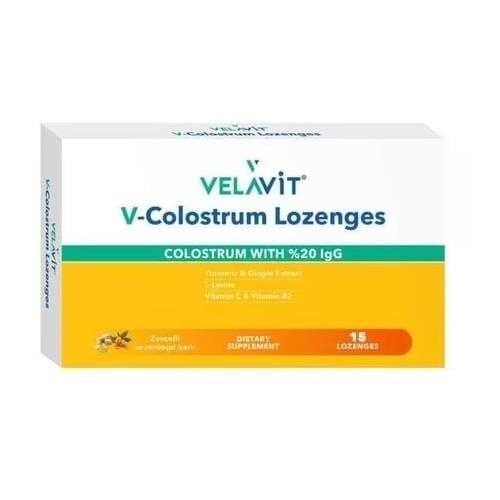 Velavit V- Colostrum Lozenges 15 Pastil | Dermobu